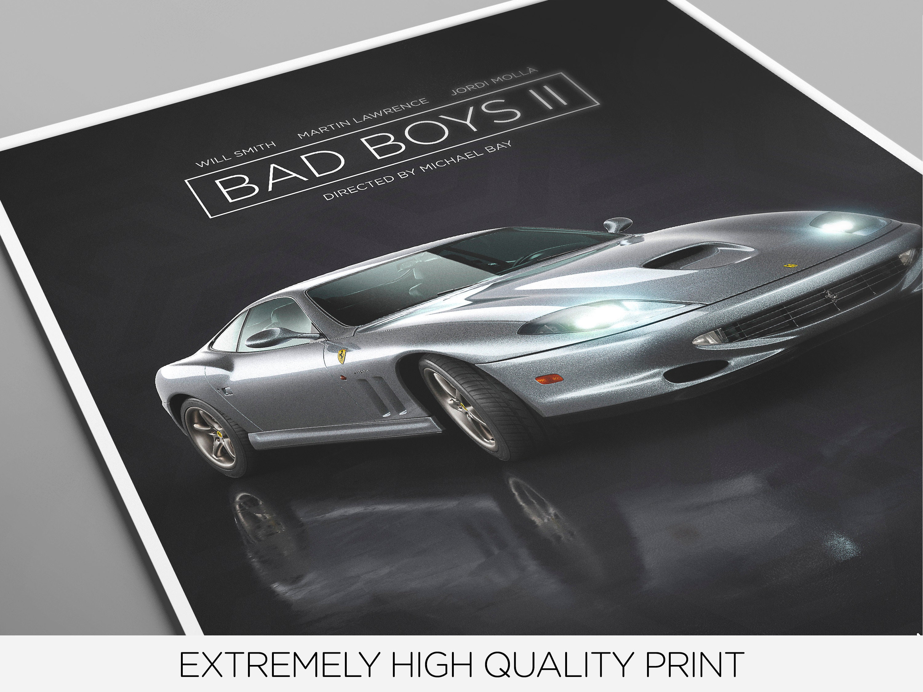 BAD BOYS II Iconic Movie Car Poster Print Highly Detailed - Etsy