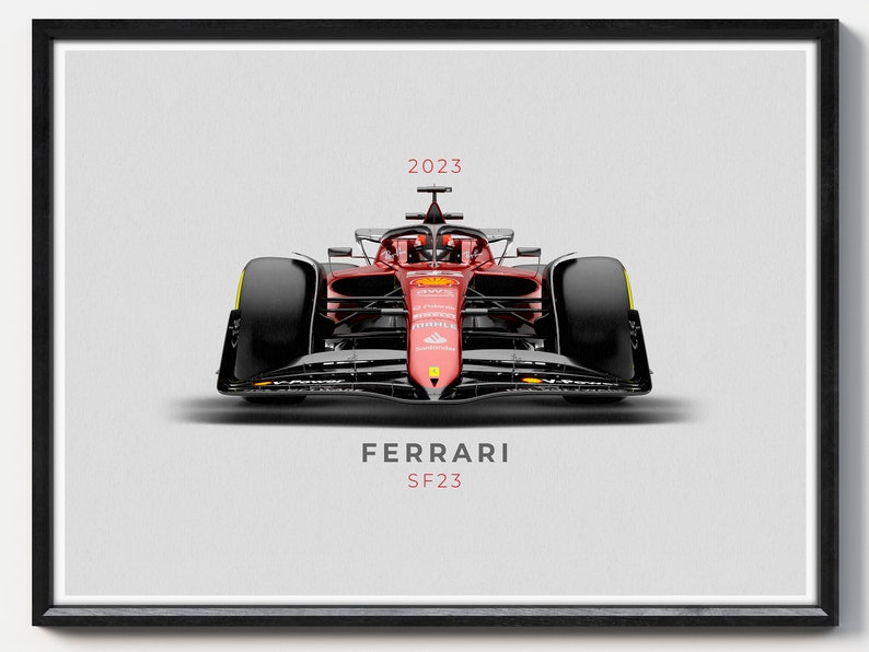 FERRARI F1 2023 Front Poster Print Highly Detailed SF23 From - Etsy Canada