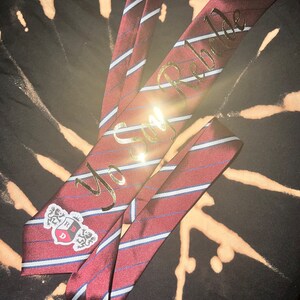 Gold Letters RBD Tie High Demand Stripe Tie RBD Tour-brown - Etsy