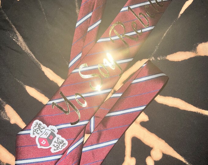Gold Letters RBD Tie High Demand Stripe Tie RBD Tour-brown - Etsy