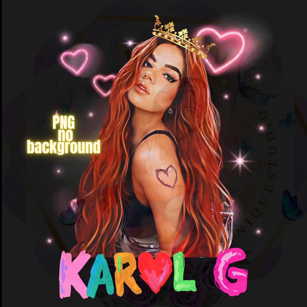 Karol G PNG Instant Download Best Seller Queen Image Instant Download ...