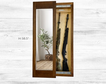 MIRROR SAFE Hidden Storage Mirror, In-wall Gun Safe, Concealment ...