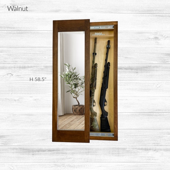 MIRROR SAFE Hidden Storage Mirror In-wall Gun Safe Gun Safe - Etsy