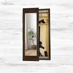 MIRROR SAFE Hidden Storage Mirror In-wall Gun Safe Gun Safe - Etsy