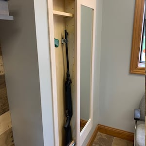 MIRROR SAFE - Hidden Storage Mirror, In-wall Gun Safe, Concealment ...