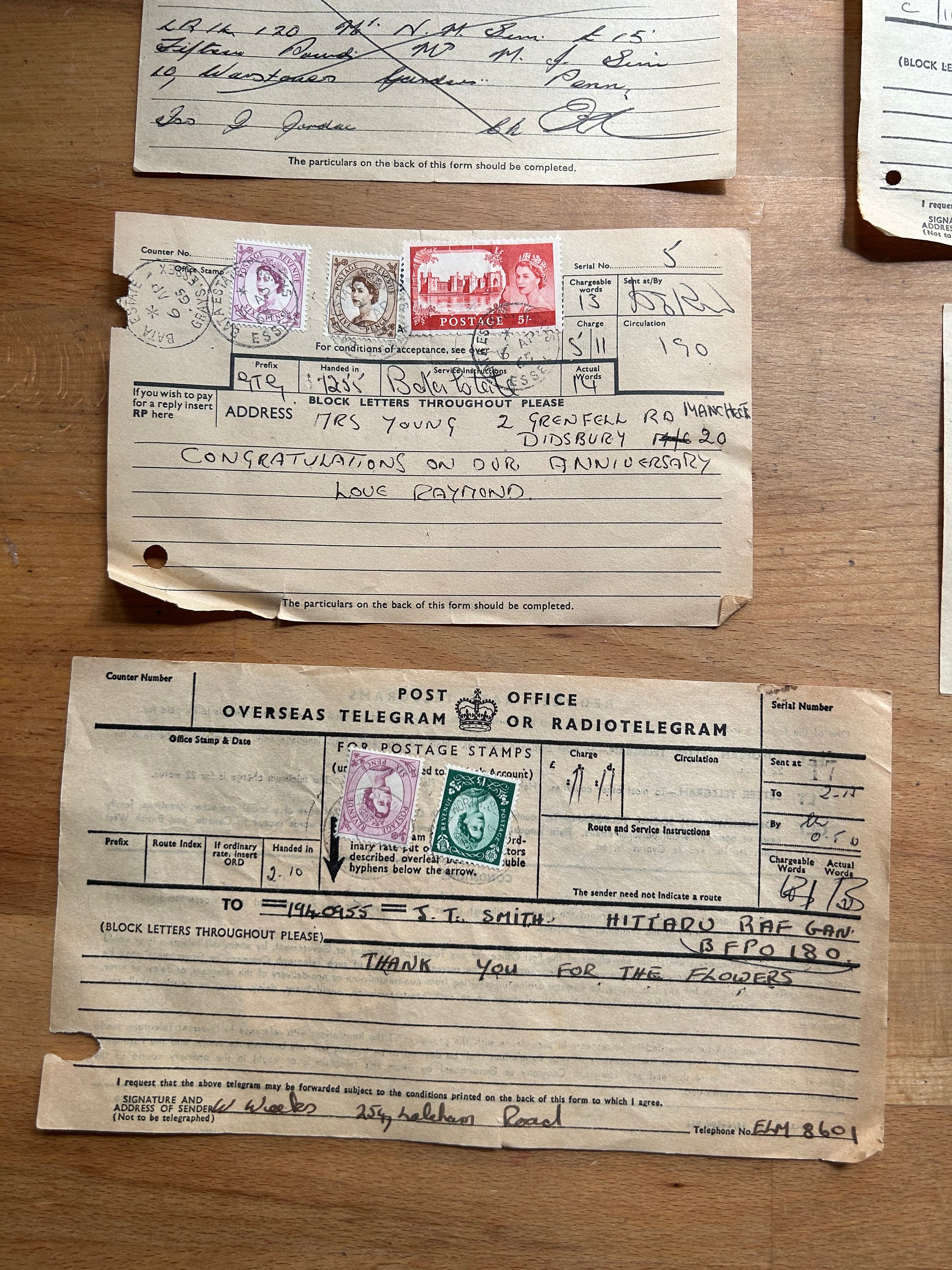 GB QEII Telegram Collection of 12 Pieces With Wildings and - Etsy