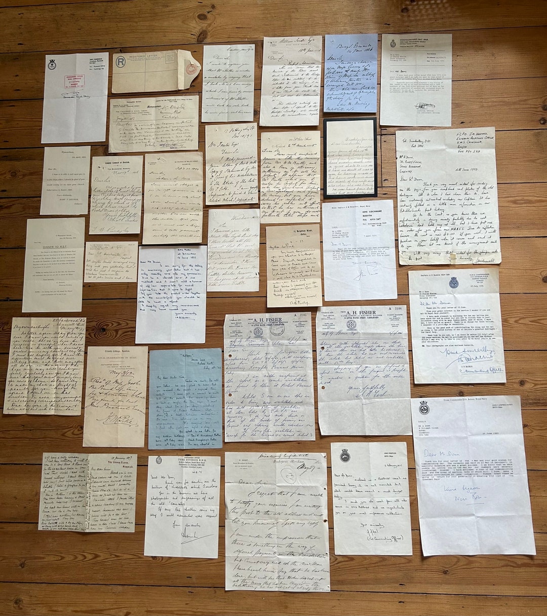 A Collection of Vintage Letters & Correspondence Dated Between 1869 ...