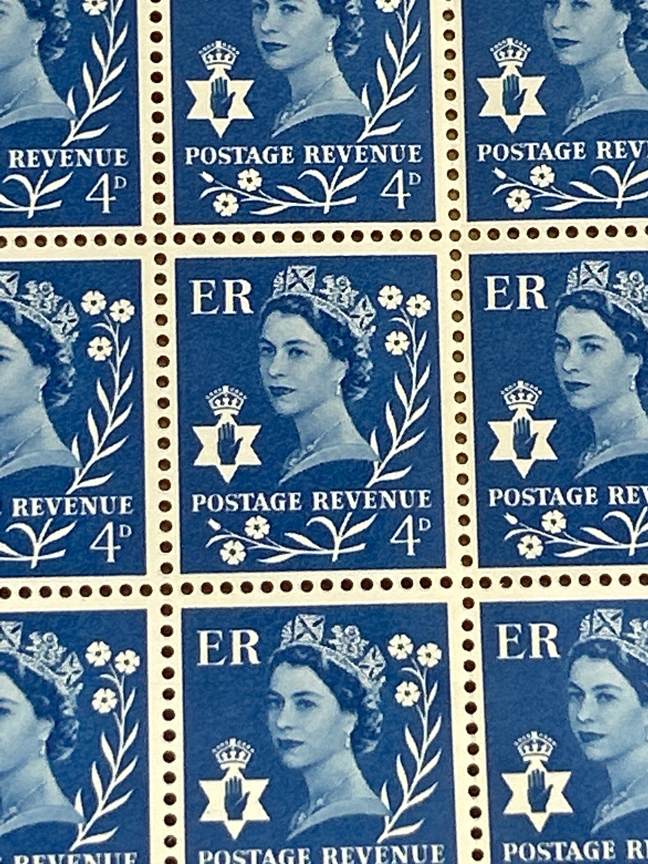 GB QEII Wildings Regionals Northern Ireland 4d Mint Stamps Full Sheet ...