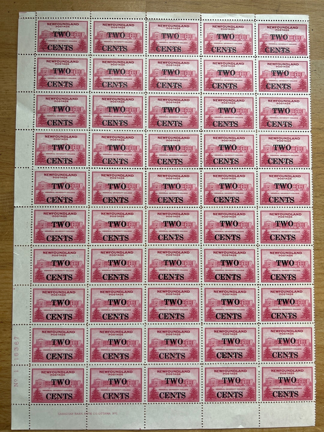 Newfoundland Mint Stamps 1946 30 Cents With Two Cents Overprints. Mint ...
