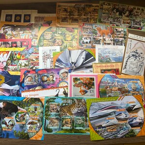 Stamp Collector Sorting Box - Mixed World Stamps, Leaves and Covers ...