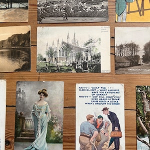 A Collection of Vintage Postcards and Lettercard With Stamps. King ...