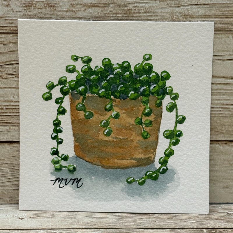 Hand Painted 3x3 Painting - Etsy