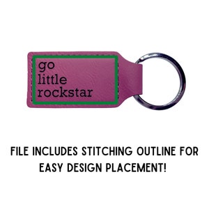 Jig SVG File for Laserable Leatherette Keychains Glowforge Cut - Etsy ...