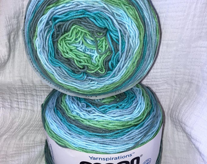 Caron Big Cakes-blue Hawaiian Yarn-new - Etsy