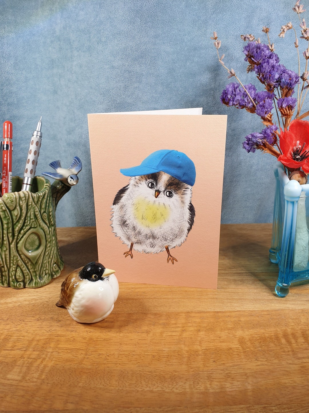 Bird Greetings Card, Little Boy Bird Card, Little Girl Bird Card ...