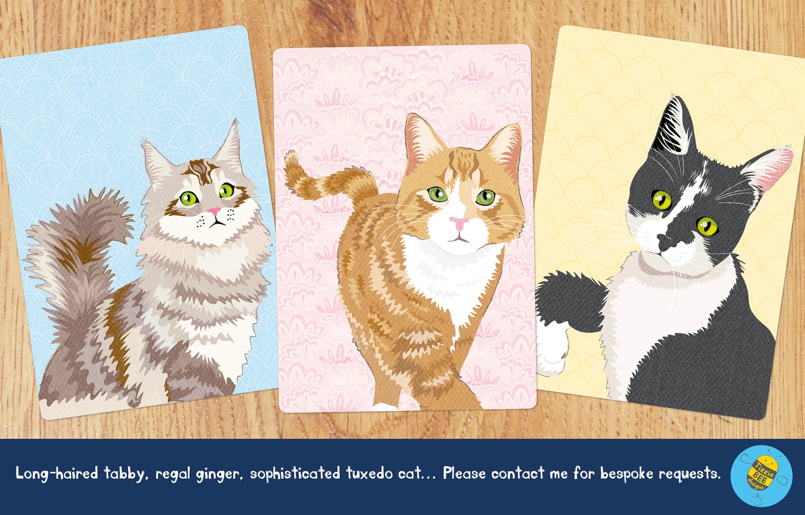 Long Haired Tabby Cat Print, Tabby Cat, Cat Wall Art, Cat Lover Gift ...