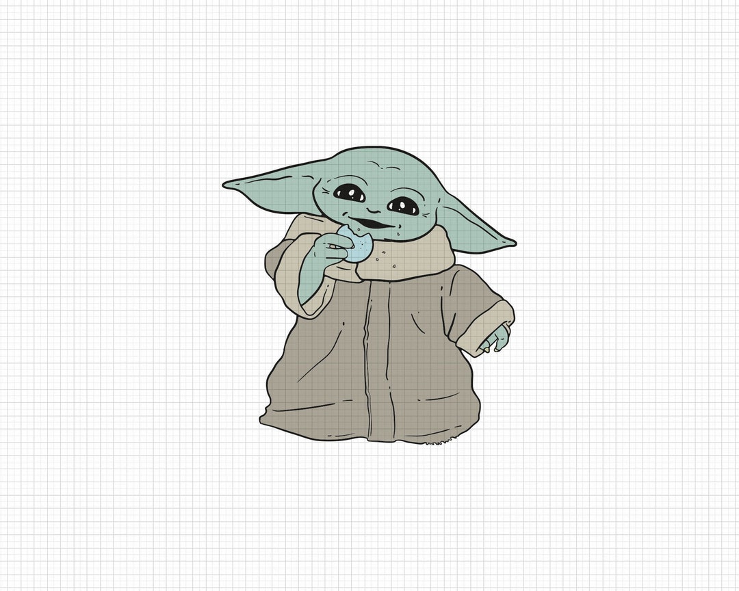 BABY YODA MACAROON Digital Art Downloadable Printable Mandalorian the ...