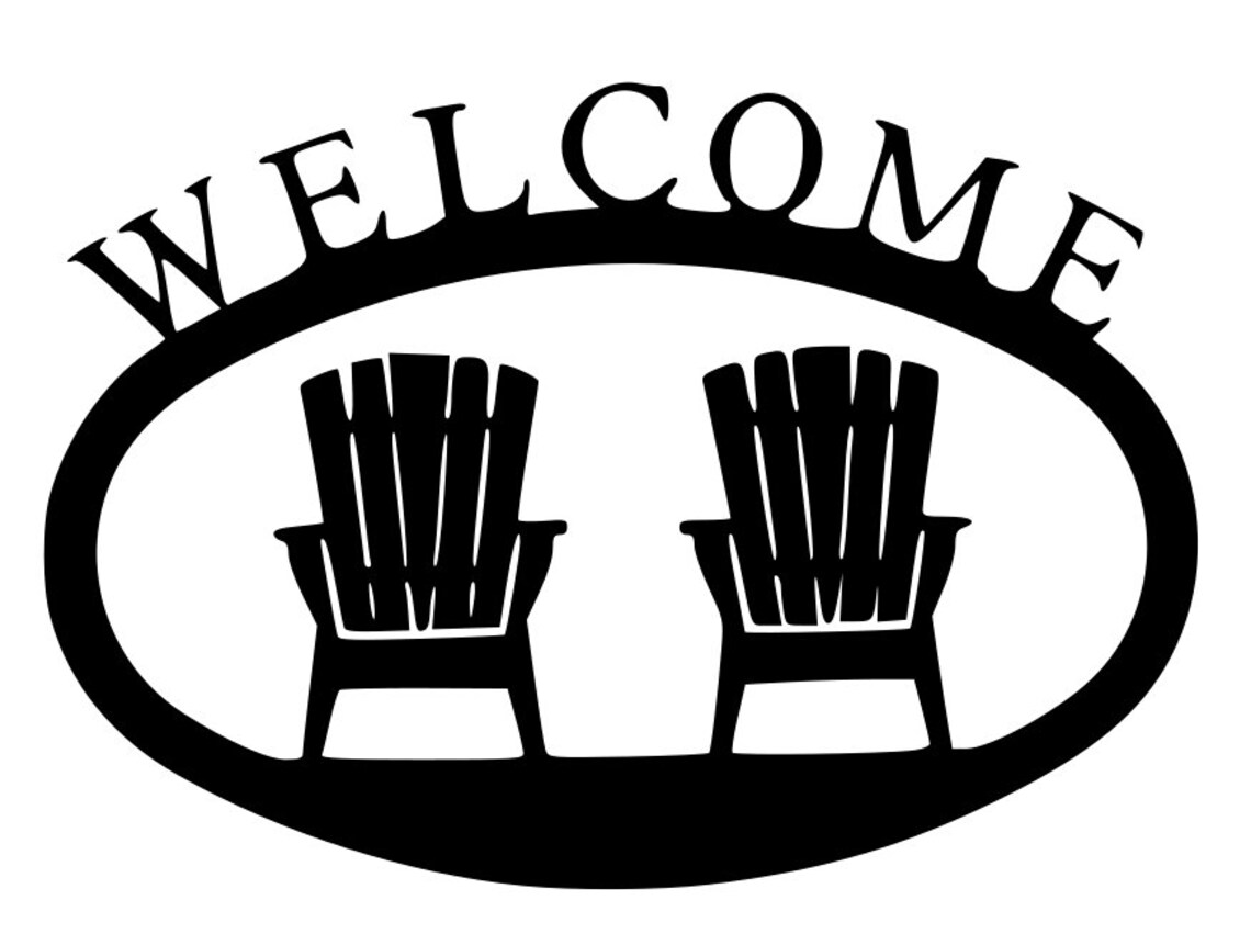Welcome Beach Chair Sign SVG File - Etsy