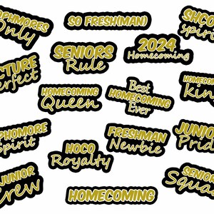 Homecoming Photo Booth Props PNG, Digital Downloads, Printable Photo ...