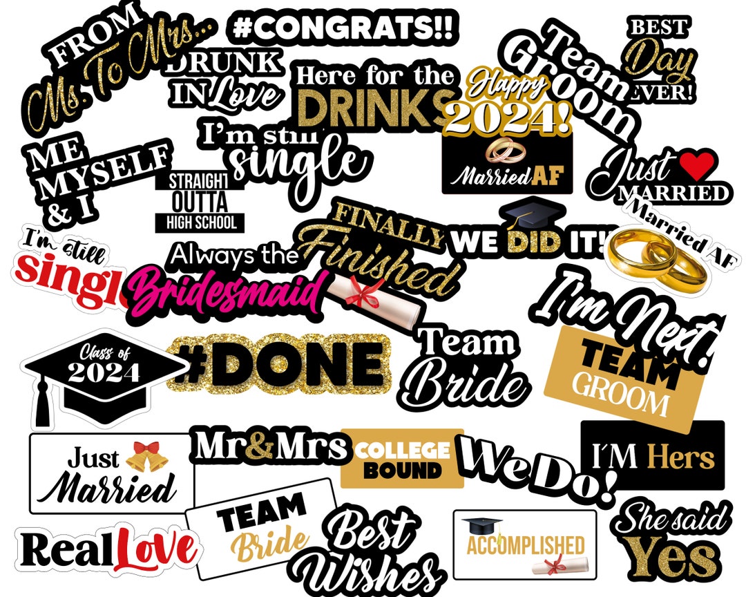 71 Digital Photo Booth Props Bundle, Printable Party Props, Photo Booth ...