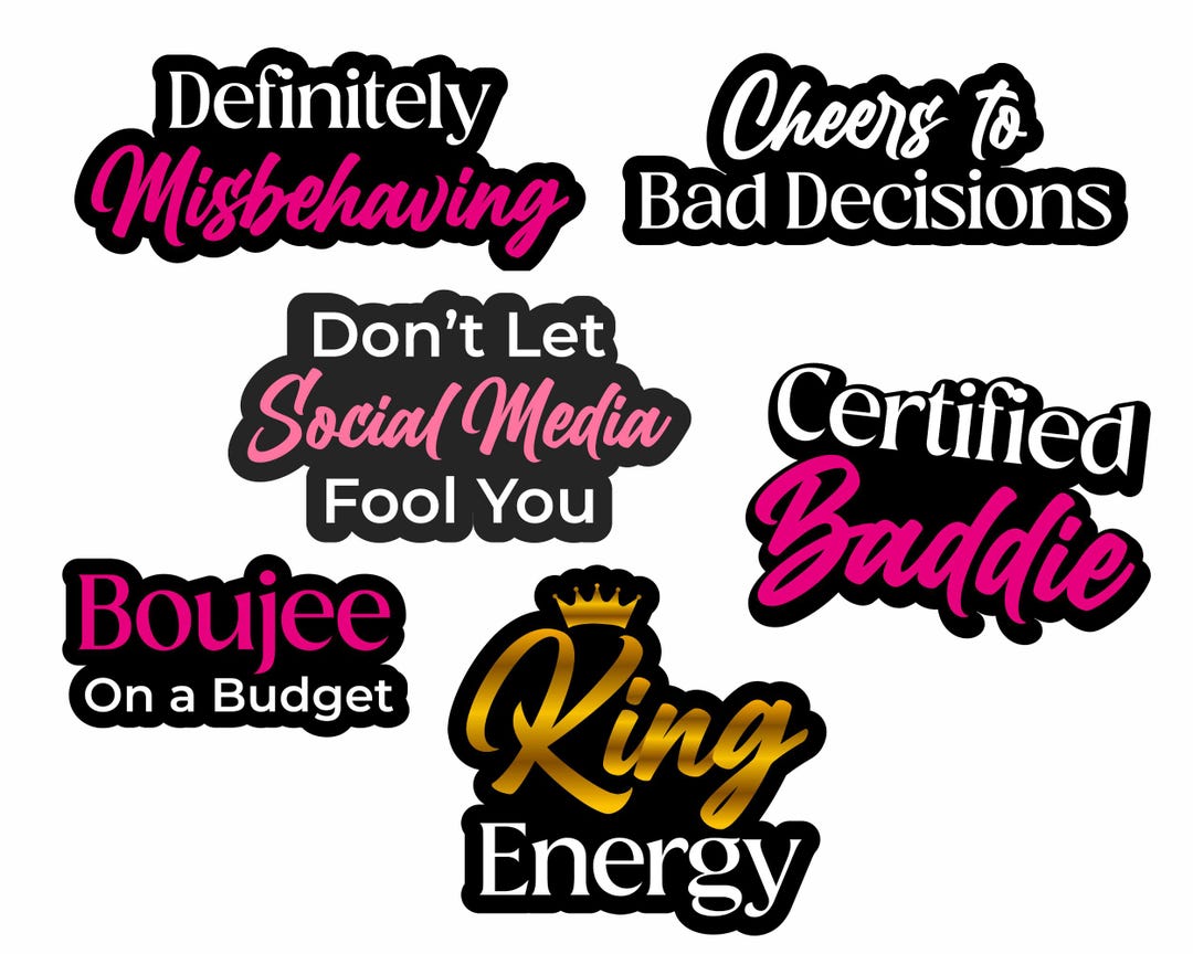 Baddie Photo Booth Props | Party Photo Props | Decorations | Photo ...