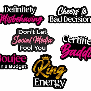 Baddie Photo Booth Props | Party Photo Props | Decorations | Photo ...