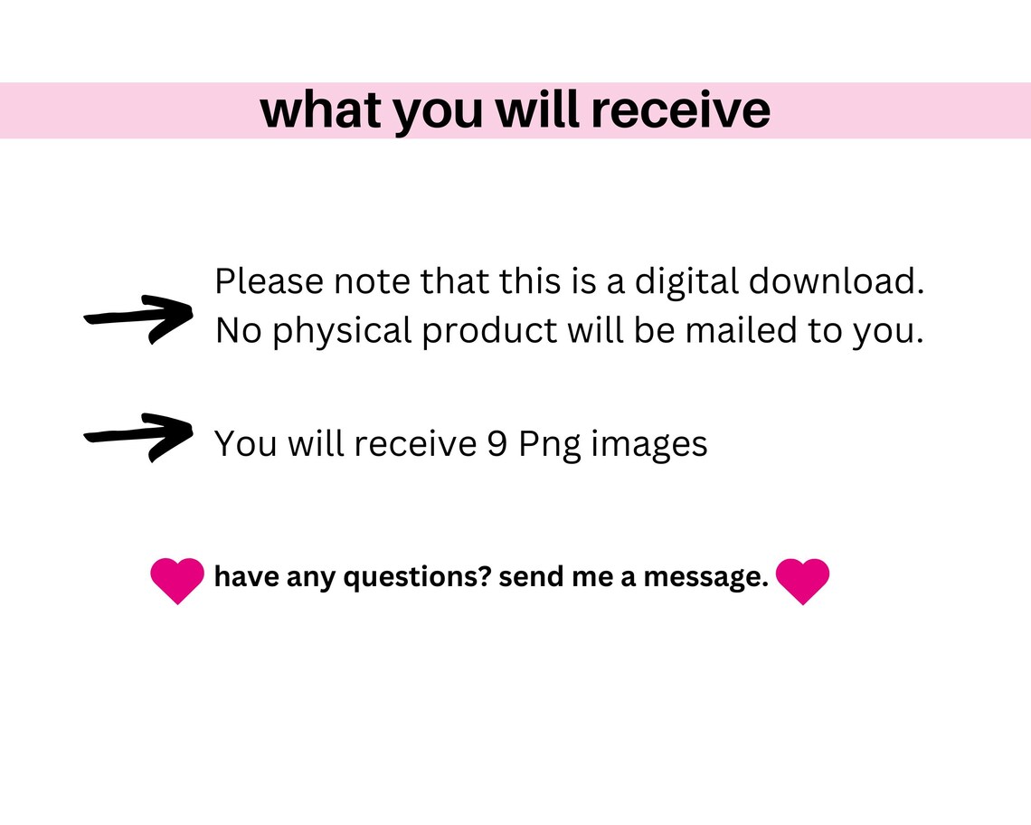 9 Pink Breast Cancer Digital Props, Party Decorations, Digital Photo ...