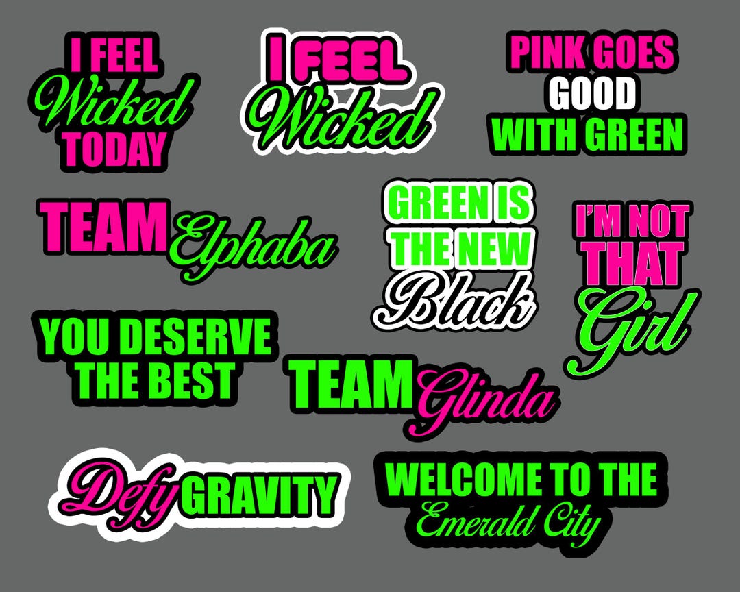 Wickedly Fun Photo Booth Props | Pink and Green Witch-themed Props ...