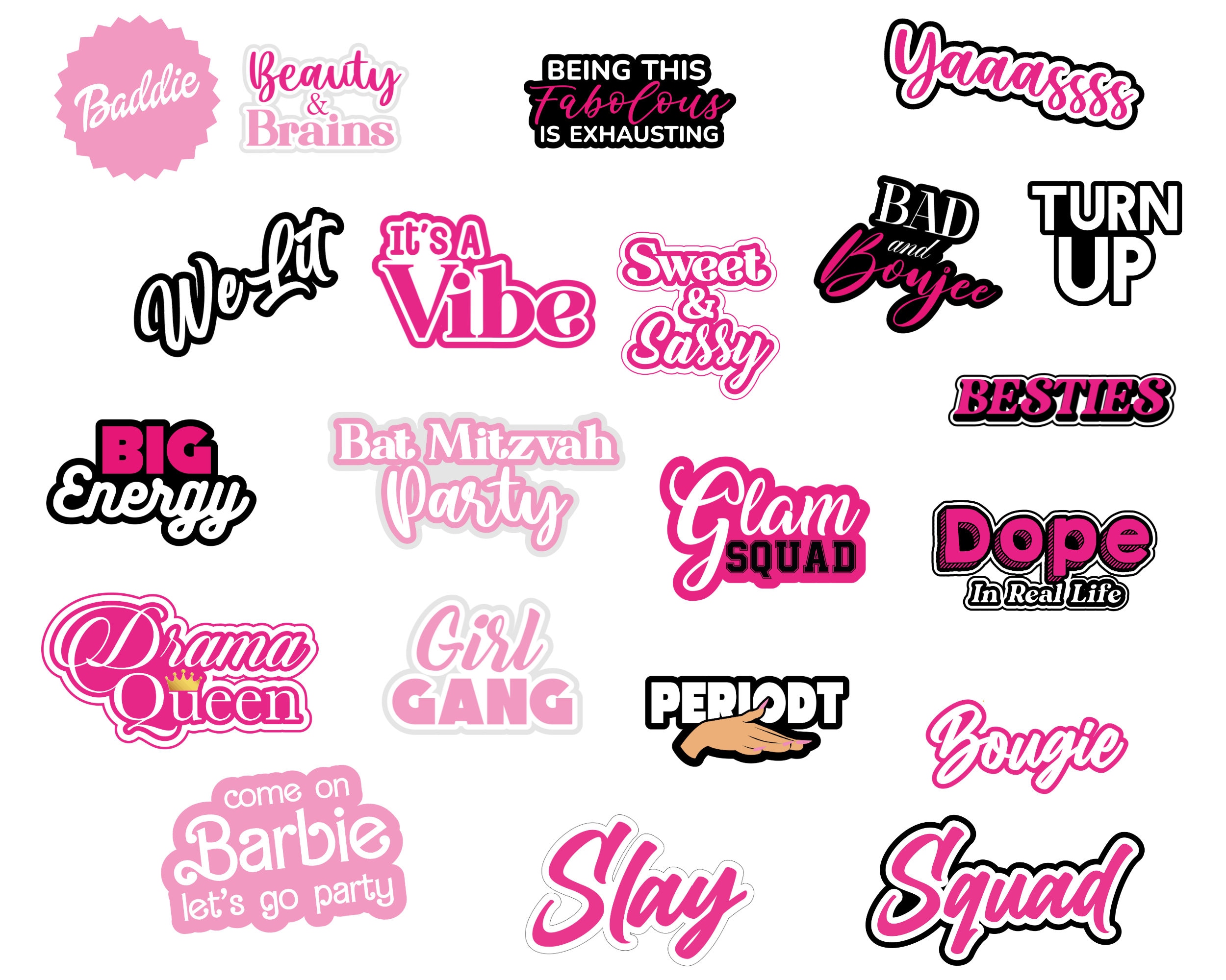 20 Digital Photo Booth Props PNG, Instant Download Photo Booth Props ...