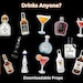 Digital Alcohol Photo Booth Props, Party Photo Props, Drink Themed ...