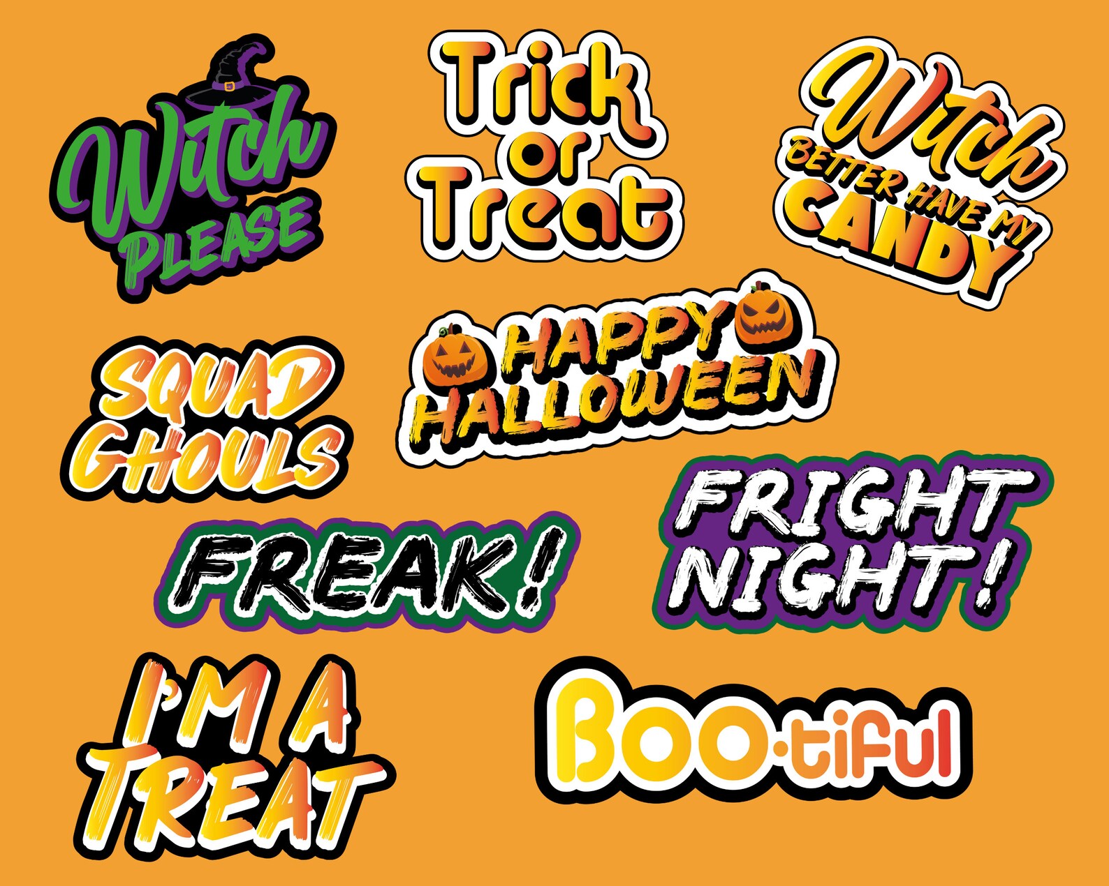 Halloween Photo Booth Props Png,instant Download Photo Booth Props ...