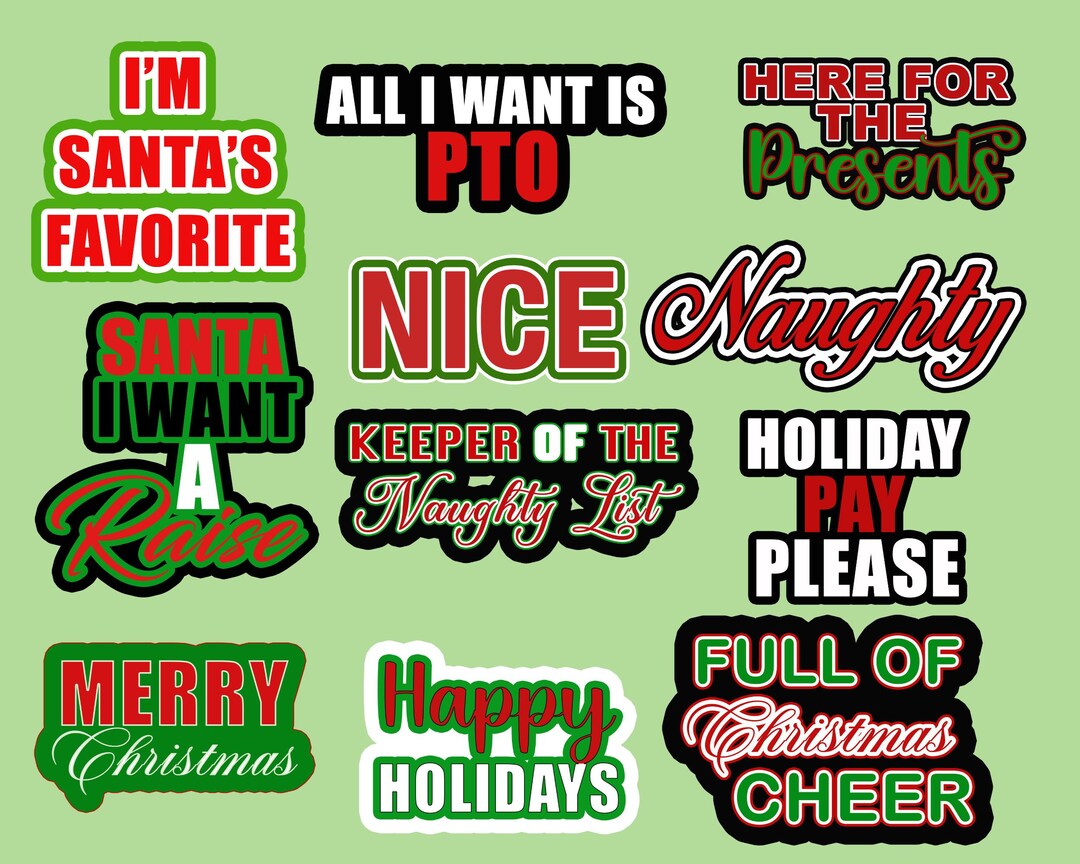 Office Holiday Photo Booth Props PNG, Instant Download Photo Booth ...