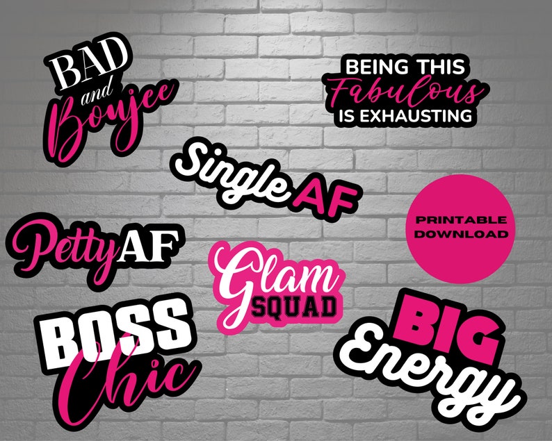 Photo Booth Props, Instant Download Photo Booth Props, Digital ...