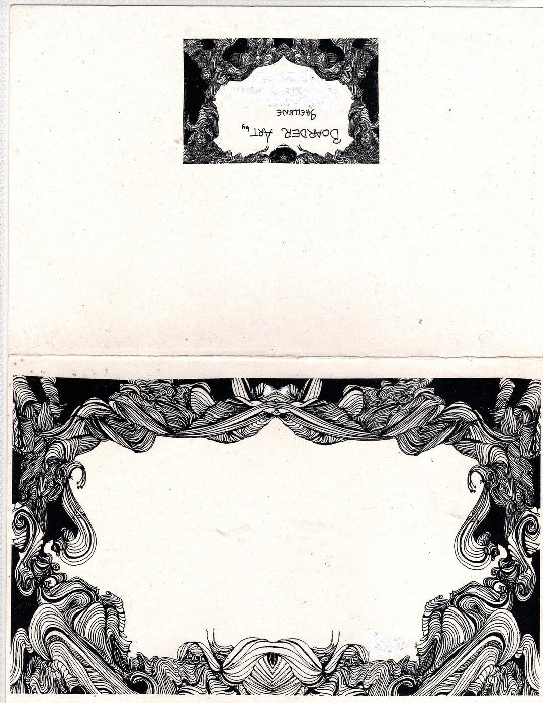 CREEPY BORDER GREETINGS - Etsy