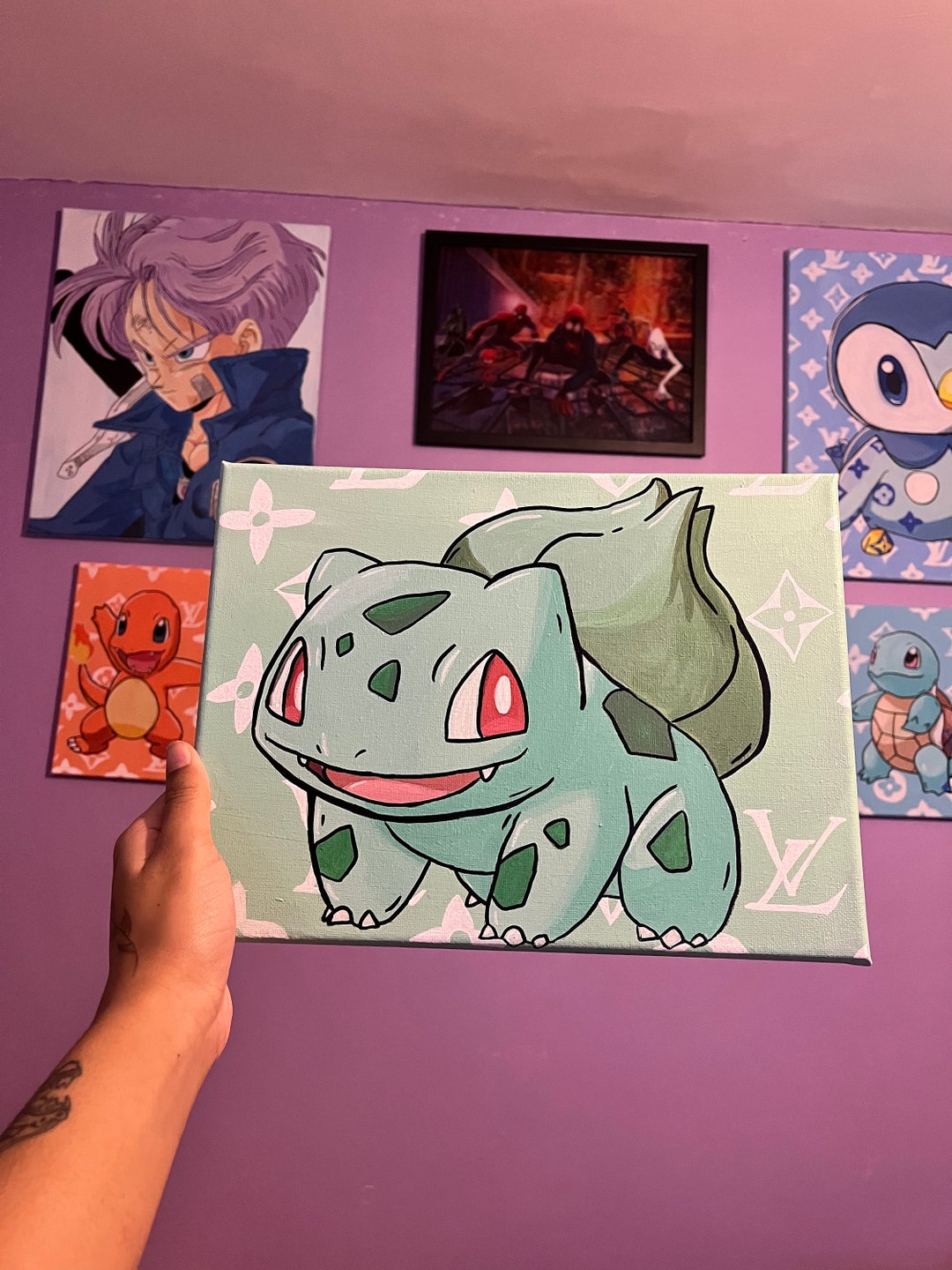 Pokémon Painting Bulbasaur - Etsy