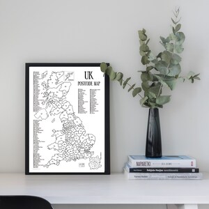 UK Postcode Map for Sales Tracking | Digital Download - Etsy UK