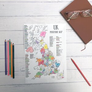 UK Postcode Map for Sales Tracking | Digital Download - Etsy