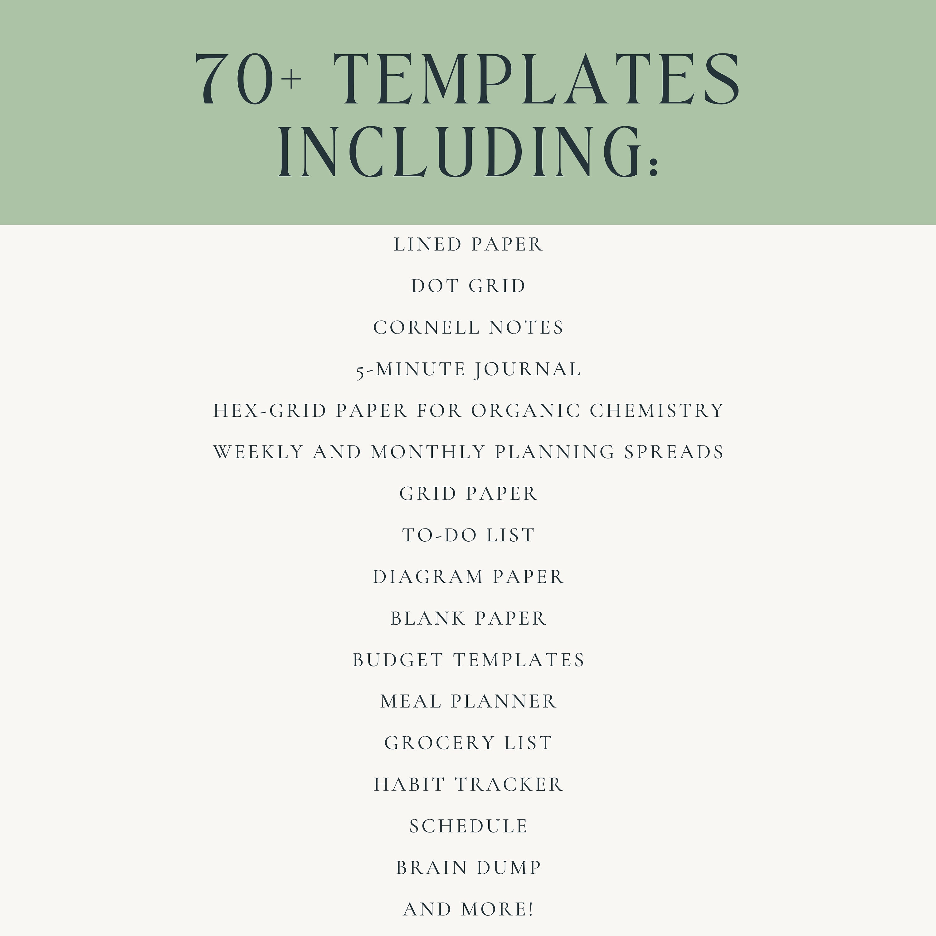 Goodnotes Template Kit, Digital Planner for Note Taking, Organize ...