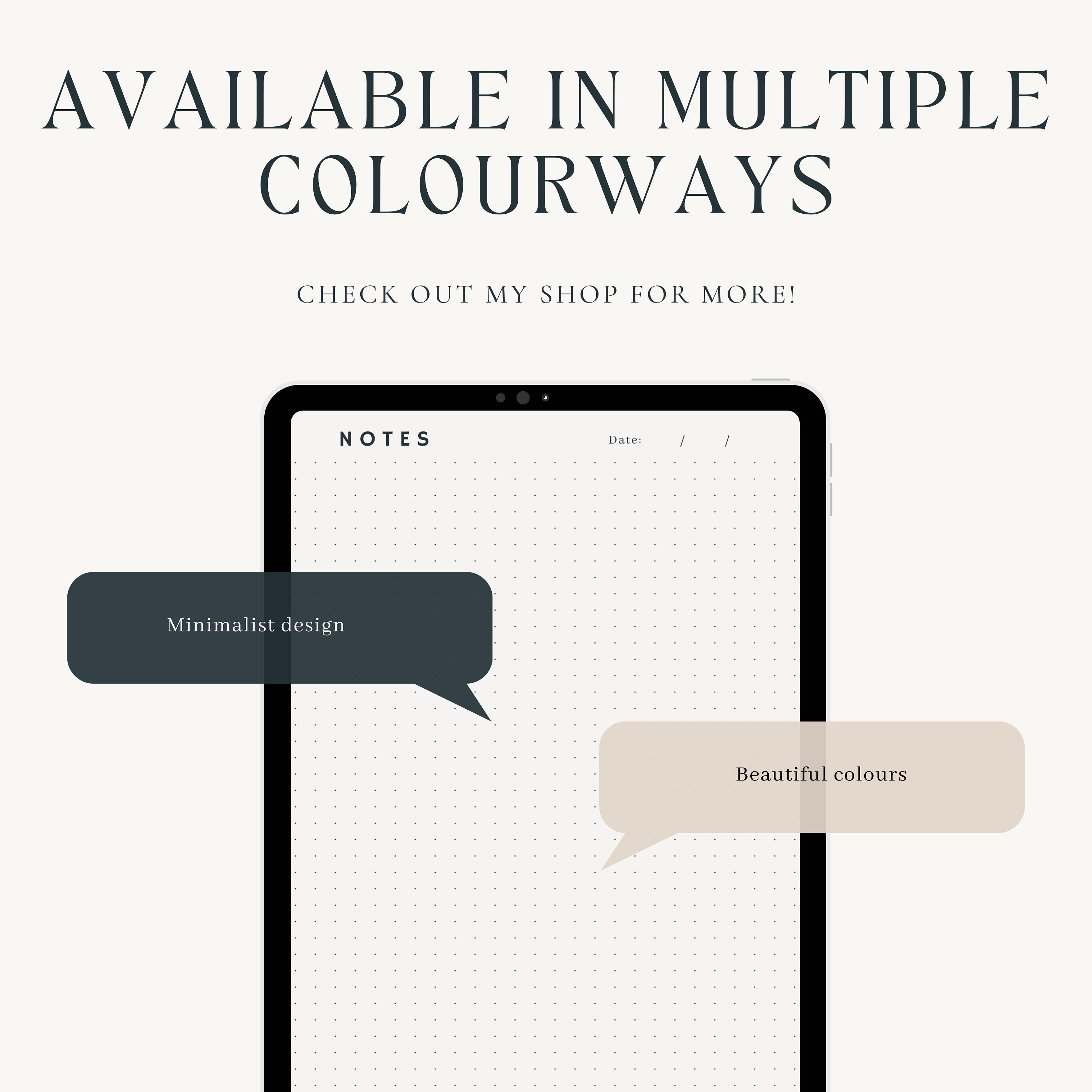 Goodnotes Template Kit Neutral, Digital Planner for Note Taking ...