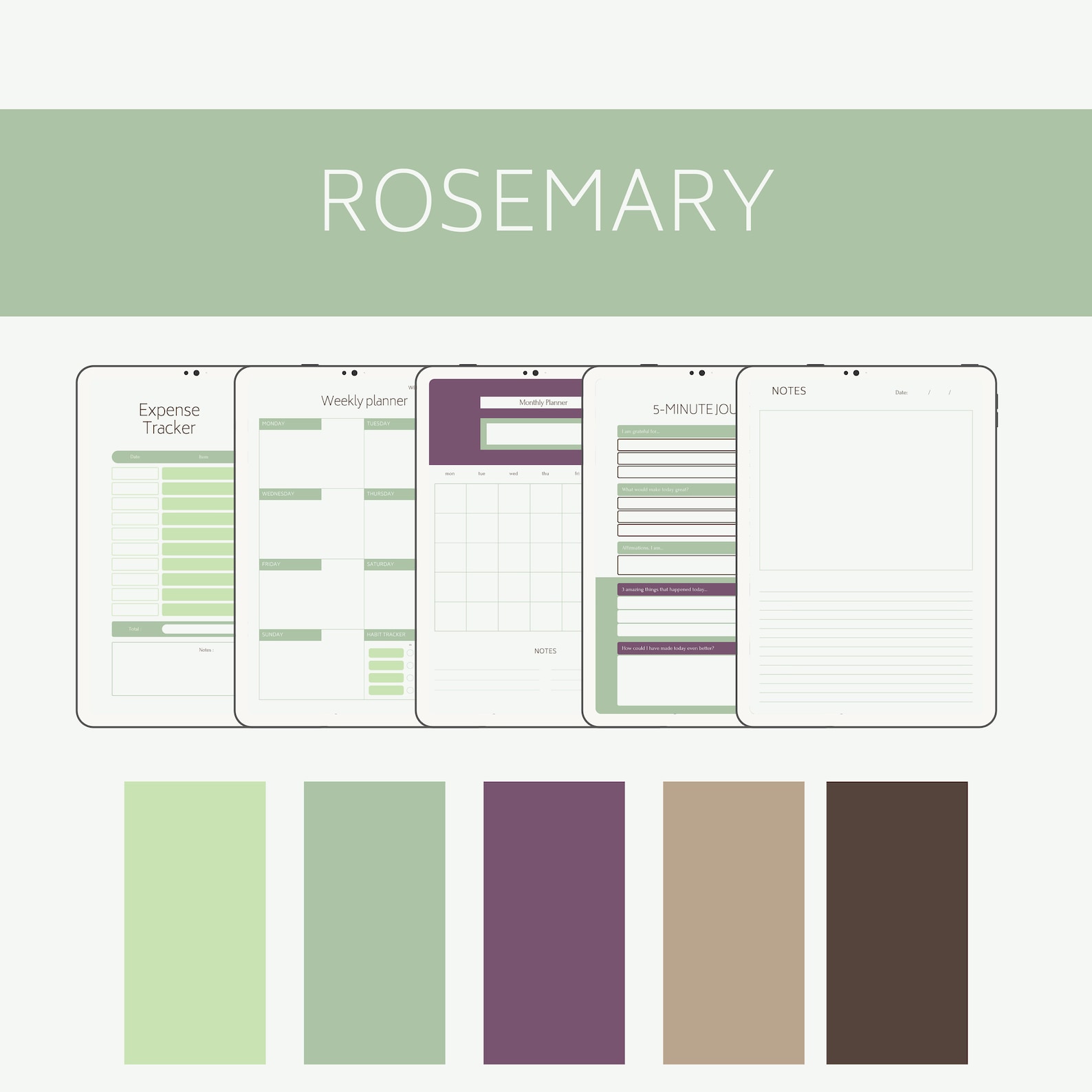 Goodnotes Template Kit, Digital Planner for Note Taking, Organize ...
