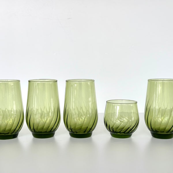 Green Glassware - Etsy