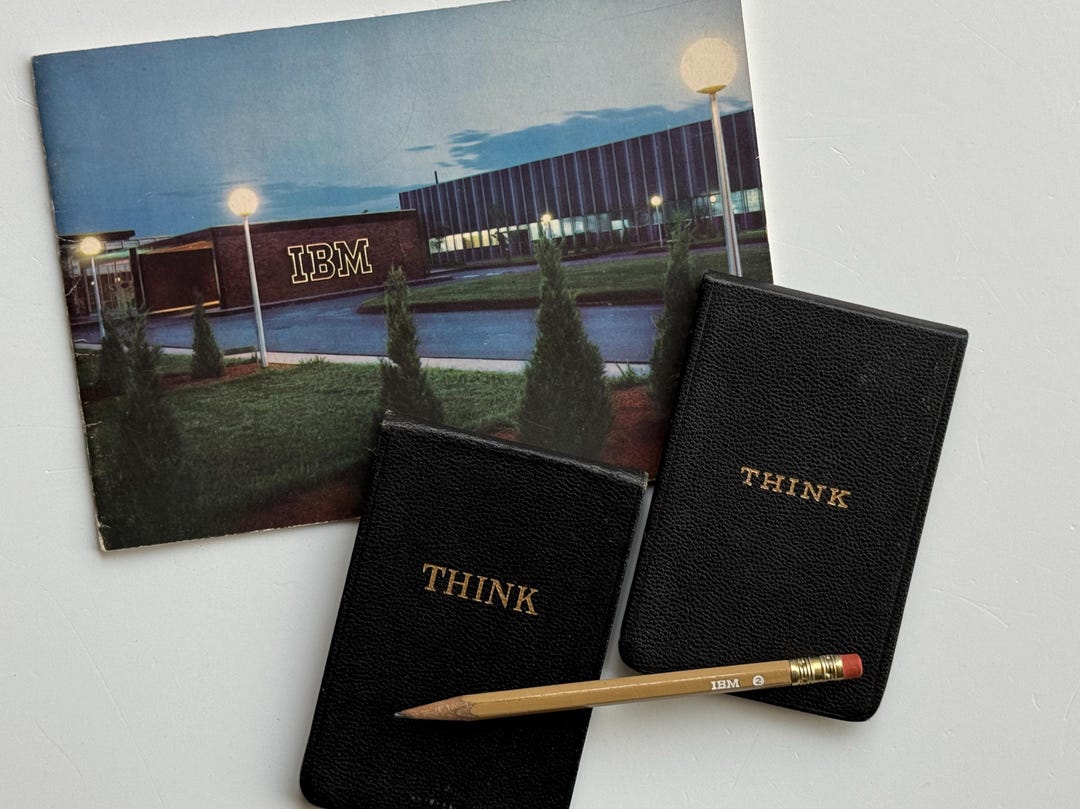 Vintage IBM Thinkpad, Notepad, Pocket Pad, Pencil, IBM Rochester ...