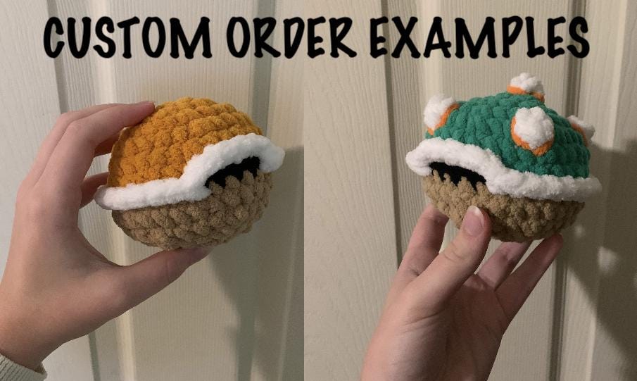 Cute Crochet Turtle Shell Plush - Etsy