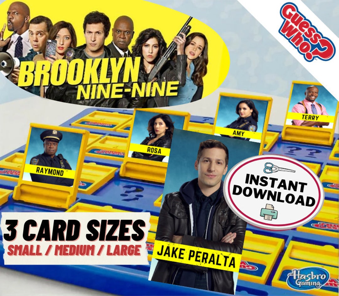Brooklyn 99 Guess Who Game Cards Printable Game Pieces for - Etsy