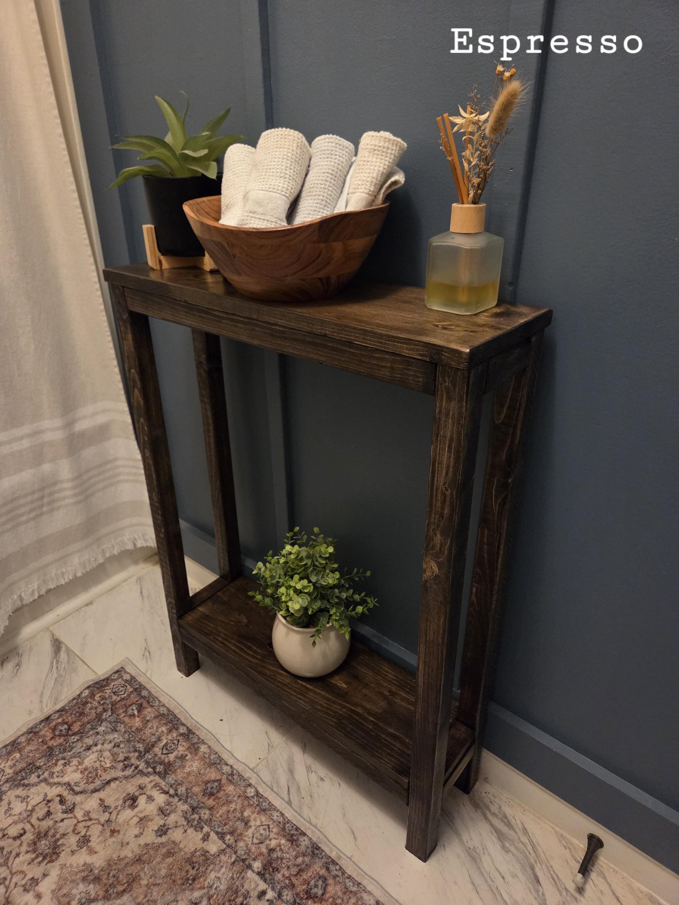 Narrow Rustic Farmhouse Table: Entry or Sofa Table, 24 Inch ...