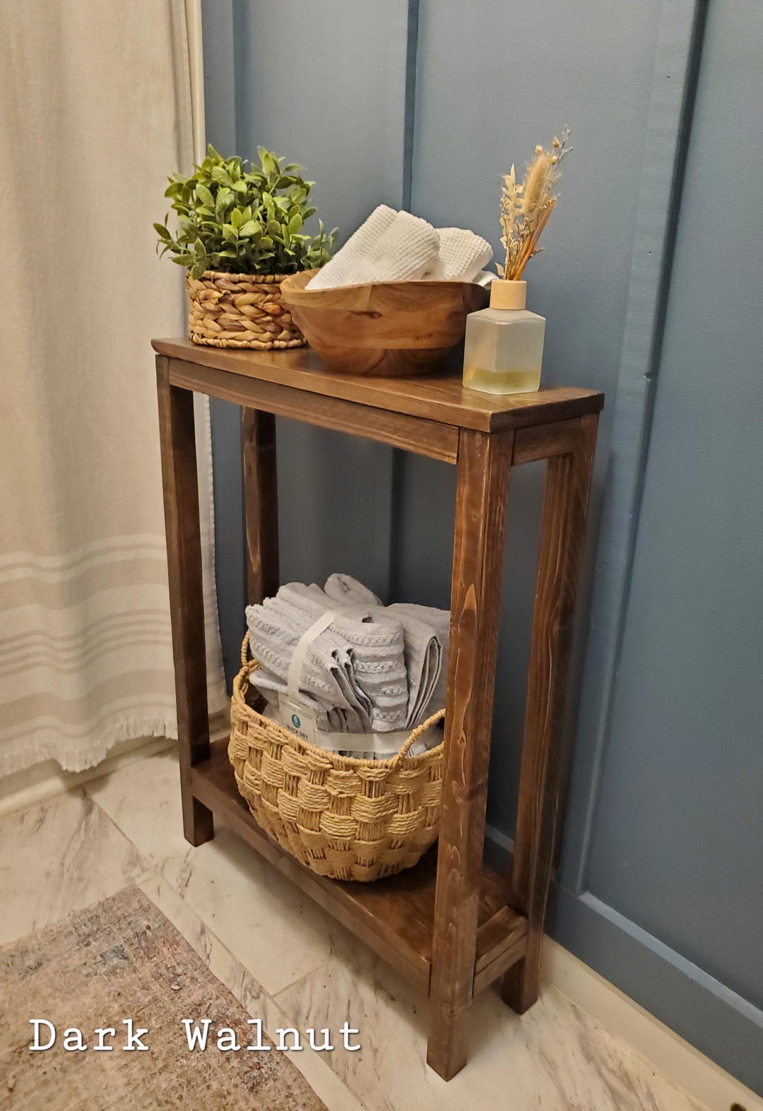 Narrow Rustic Farmhouse Table: Entry or Sofa Table, 24 Inch ...