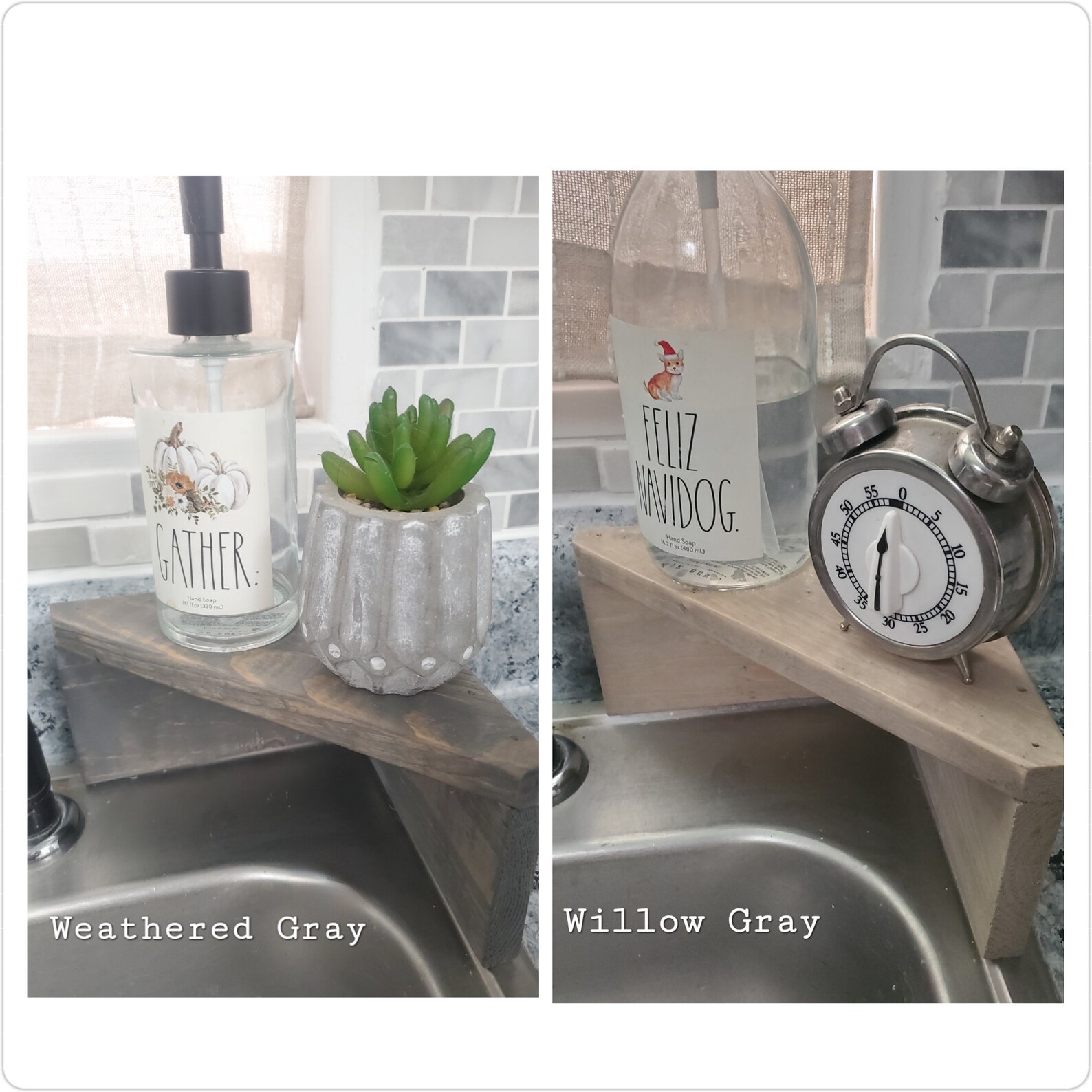 Wooden Corner Sink Riser: Boho Kitchen Decor - Etsy
