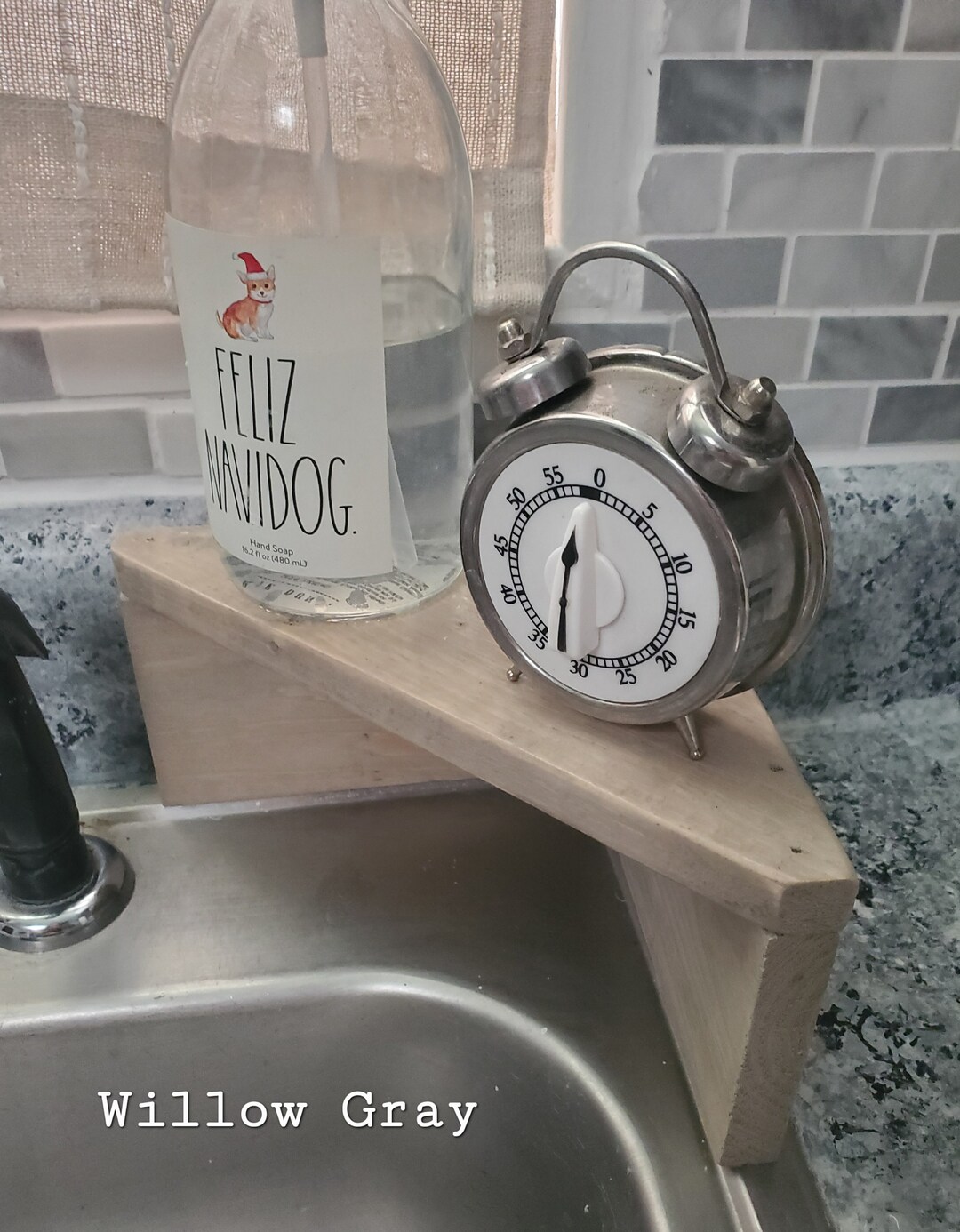 Wooden Corner Sink Riser: Kitchen Decor Stand (7x7x4.25) - Etsy