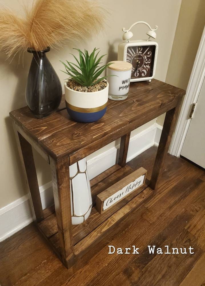 Rustic Farmhouse Side Table: Narrow Entryway or Nightstand - Etsy