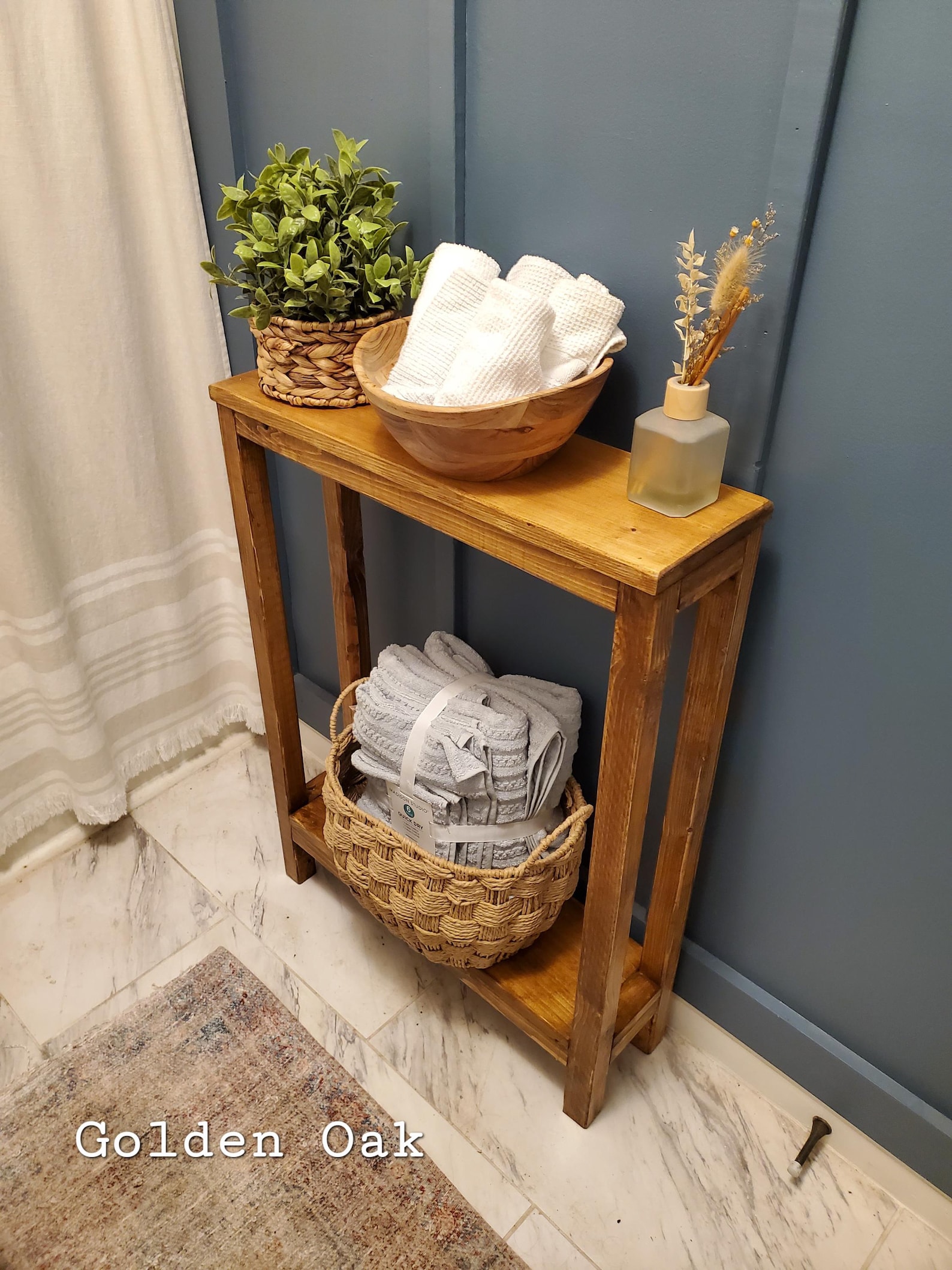 Narrow Rustic Farmhouse Table: Entry or Sofa Table, 24 Inch ...
